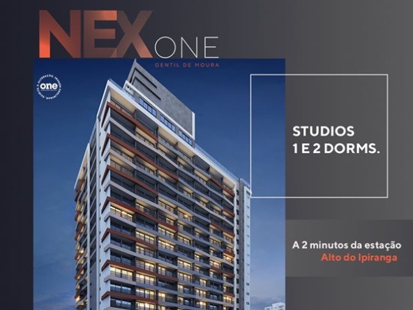 Nex One Gentil de Moura → Studio e 1 Dormitório no Ipiranga