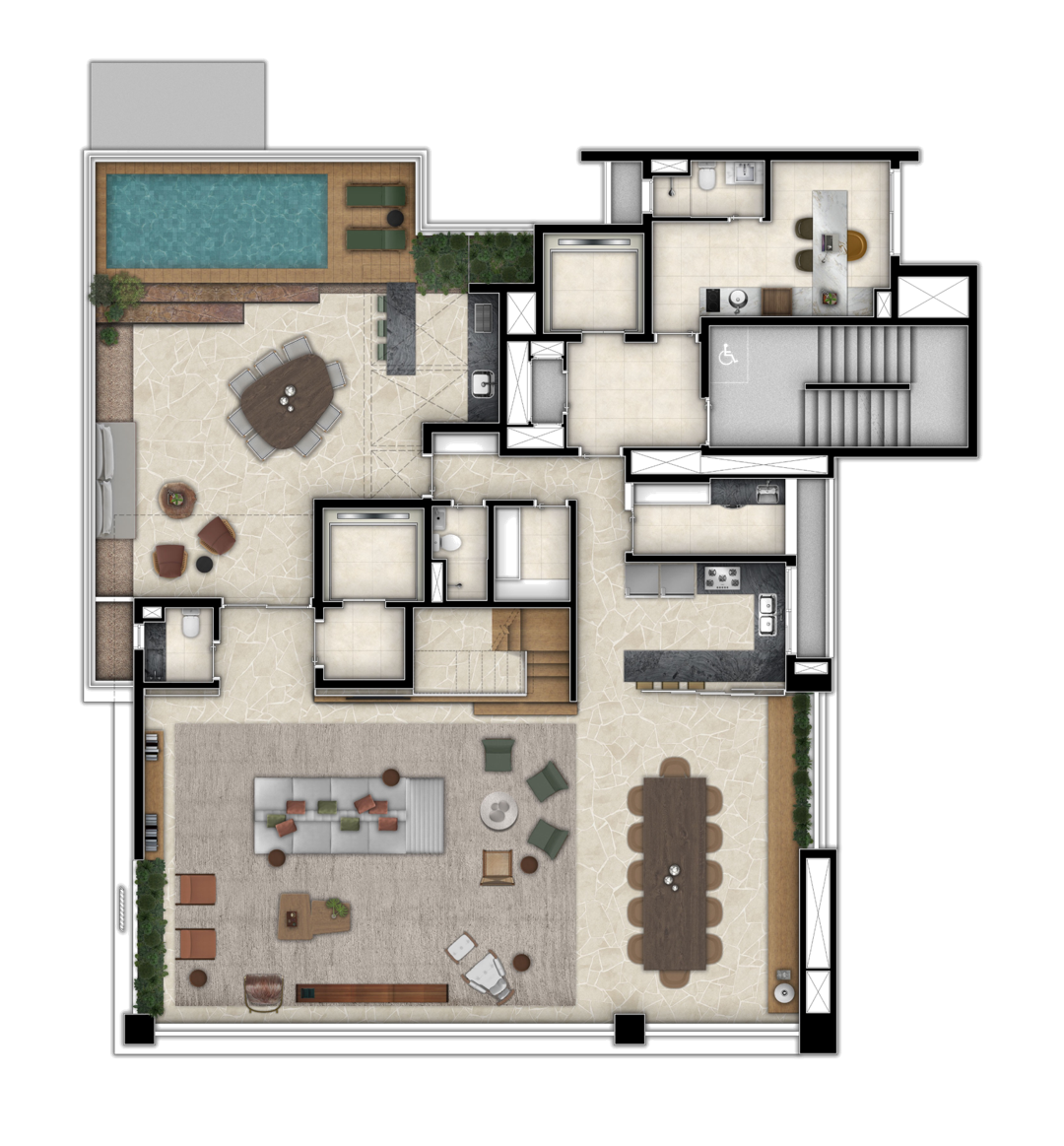 → AMYRÁ MOEMA » Plantas 259 a 413 m² | JALGP®