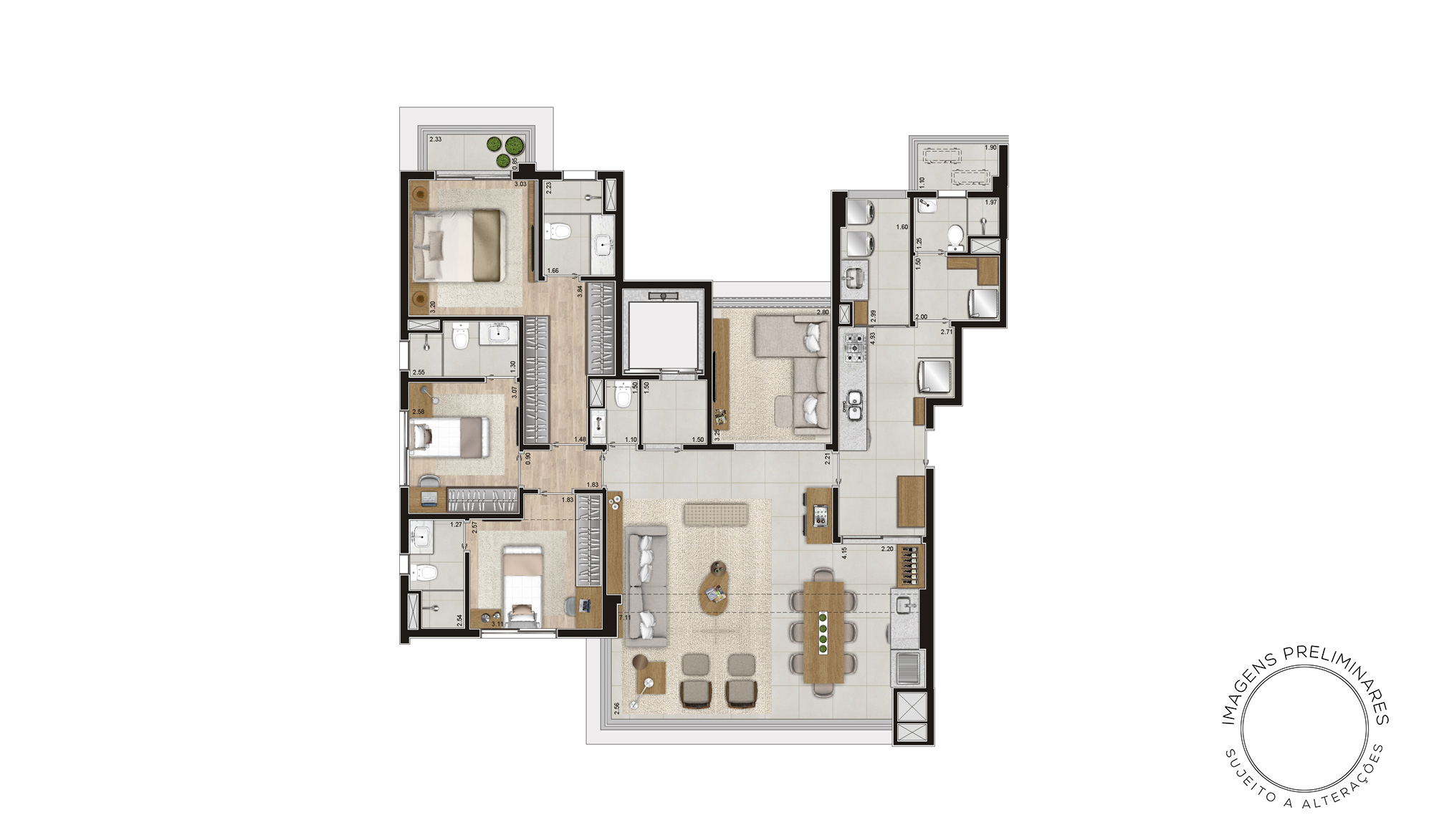→ MOEMA Purity » Plantas 150 a 295m² | Barbara Incorporadora®