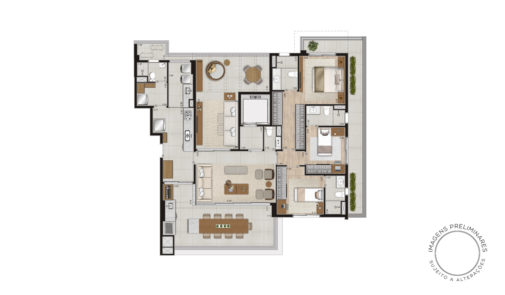 → MOEMA Purity » Plantas 150 a 295m² | Barbara Incorporadora®